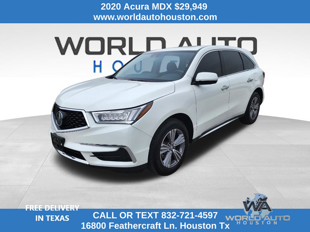 Used 2020 White Acura MDX for Sale in Houston, TX | Capital One Auto ...